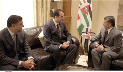 King receives founders of Maktoob | xx | Ammon News