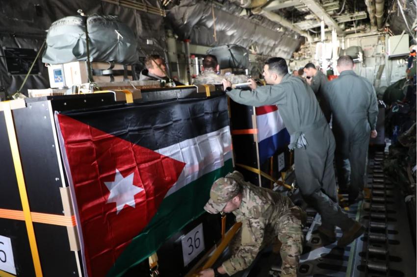 Jordan, Netherlands conduct joint operation to airdrop aid around ...