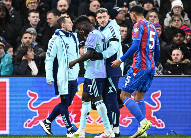 Arsenal's Saka out for more than two months after hamstring surgery ...