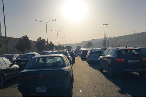 Traffic jam after two traffic accidents | Jordan News | Ammon News