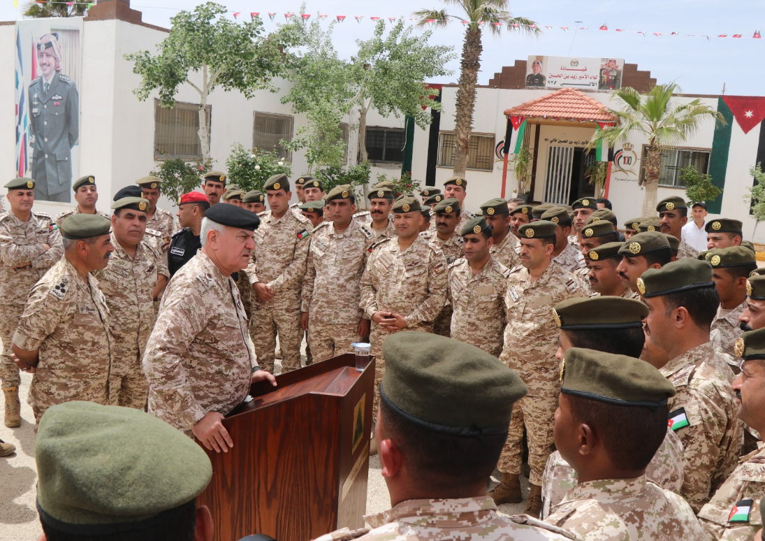 Army chief visits Prince Zeid Bin Hussein 93rd Mechanized Brigade ...