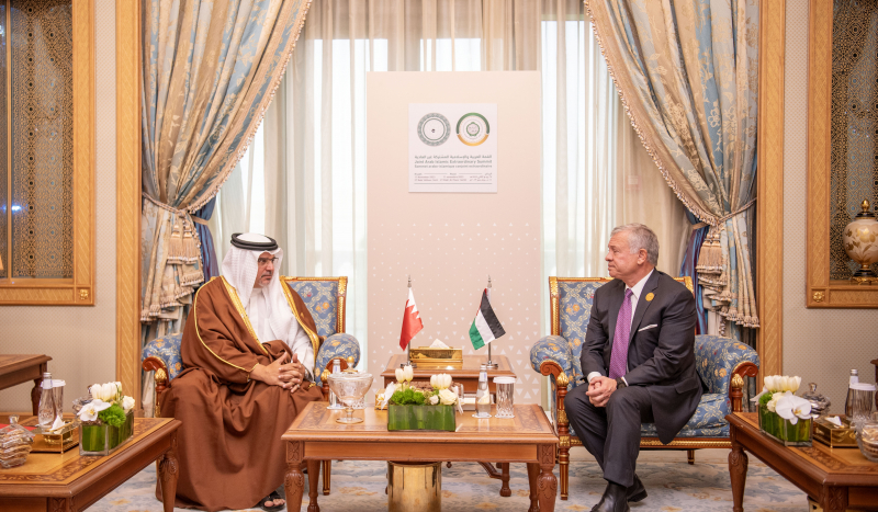 King, Bahrain crown prince discuss efforts to end humanitarian tragedy ...