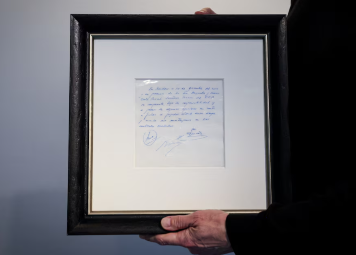 Bidding opens for Messi napkin that defined soccer great's career ...