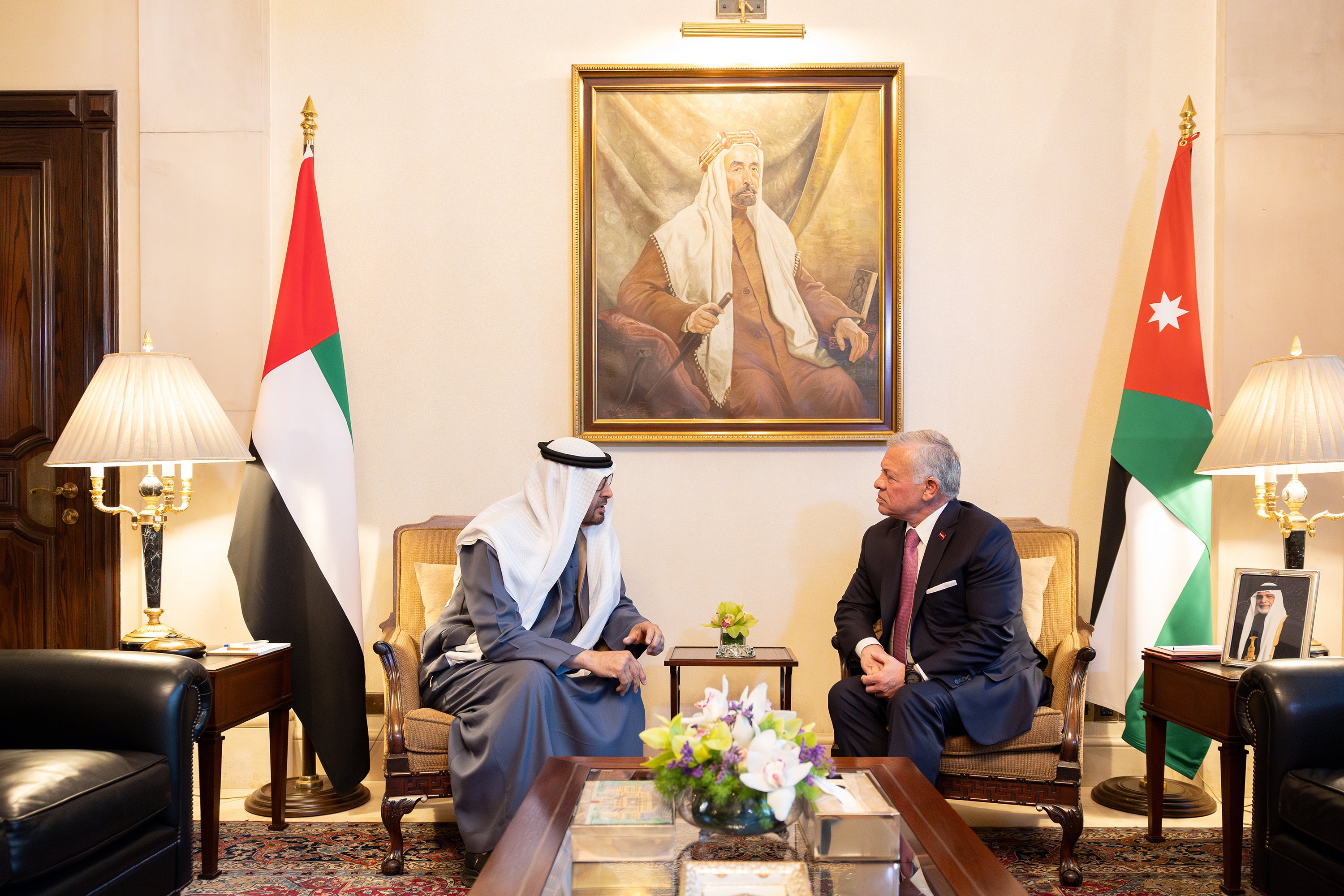 King, UAE President hold meeting at Basman Palace | Jordan News | Ammon ...