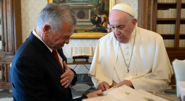 Pope Francis expresses appreciation to King | Jordan News | Ammon News