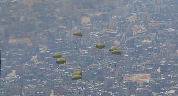 Army carries out 6 airdrops on Gaza with international participation ...